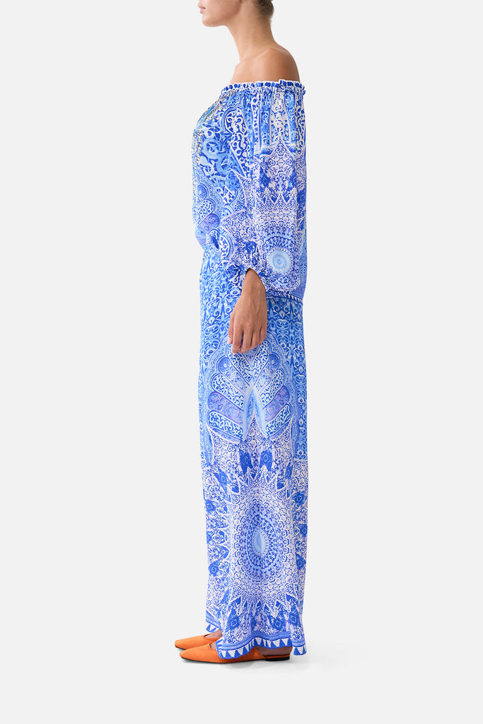 CAMILLA Women Tuck Front Pant - The Bosphorous | HAMAC Beach Boutique