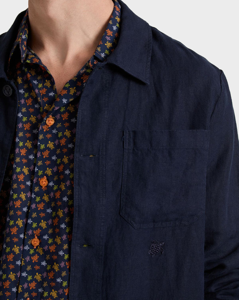 VILEBREQUIN Men Linen Solid Overshirt | HAMAC Beach Boutique