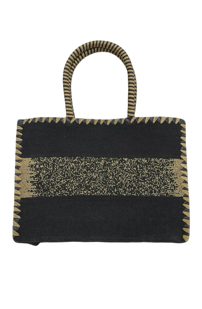 DE SIENA Women Mykonos Big Jute Bag with Beads | HAMAC Beach Boutique