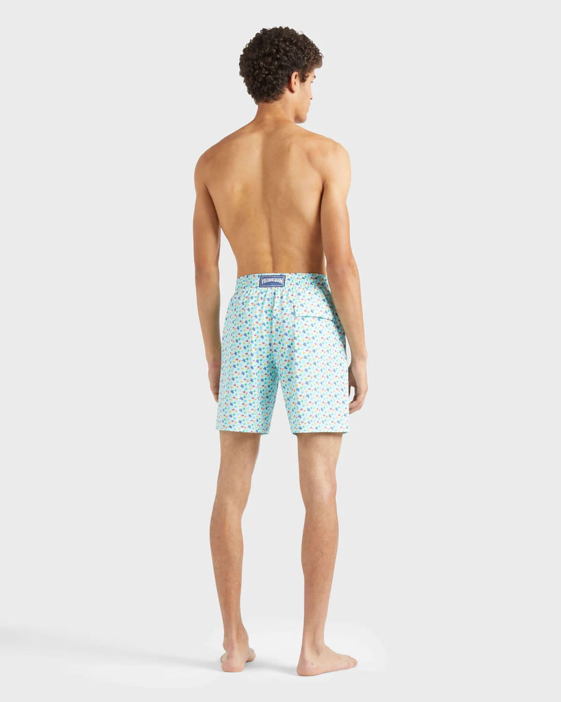 VILEBREQUIN Men Long Stretch Swim Shorts Micro Ronde des Tortues ...